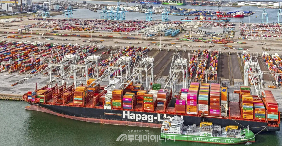 대형 컨테이너선에 첫 Bio-LNG 벙커링